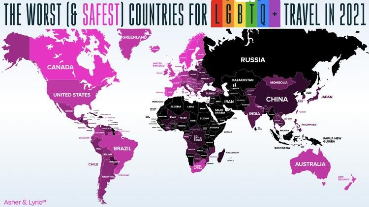 LGBTQ+ Travel Safety Index: 150 Countries Ranked Worst to Best